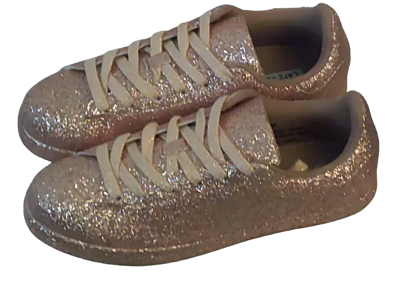 Carpe Robbin Rose Gold Sparkly Lace Up Shoes – FAMOUS DESIGNER BRANDS 4 ...